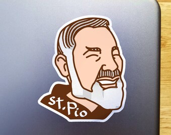 Padre Pio Sticker - Etsy