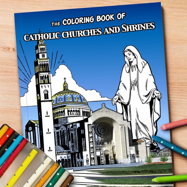 Catholic Saint Coloring Book - Etsy