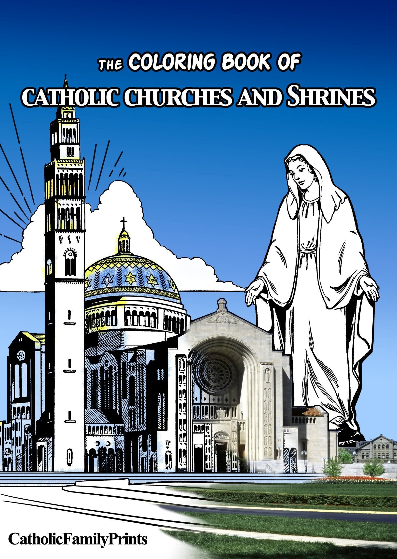 Coloring Book of Catholic Churches and Shrines - Etsy