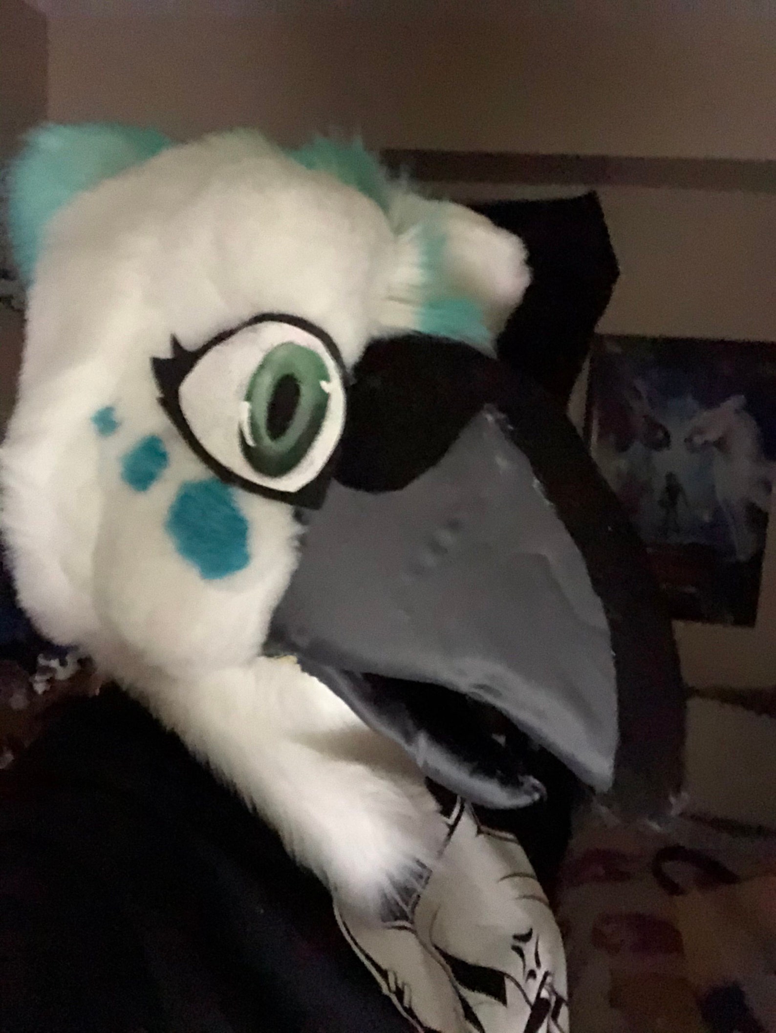 Blue bird fursuit head | Etsy