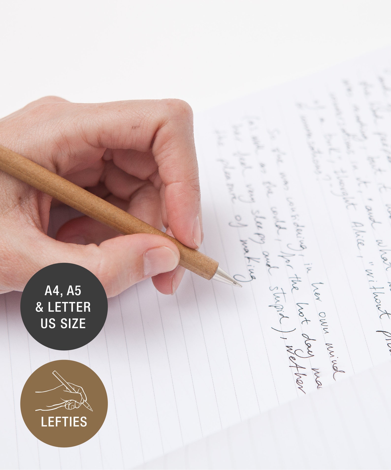 LEFT-HANDED Printable Paper, Slant-ruled Paper, Lefty Printable, Lefty ...