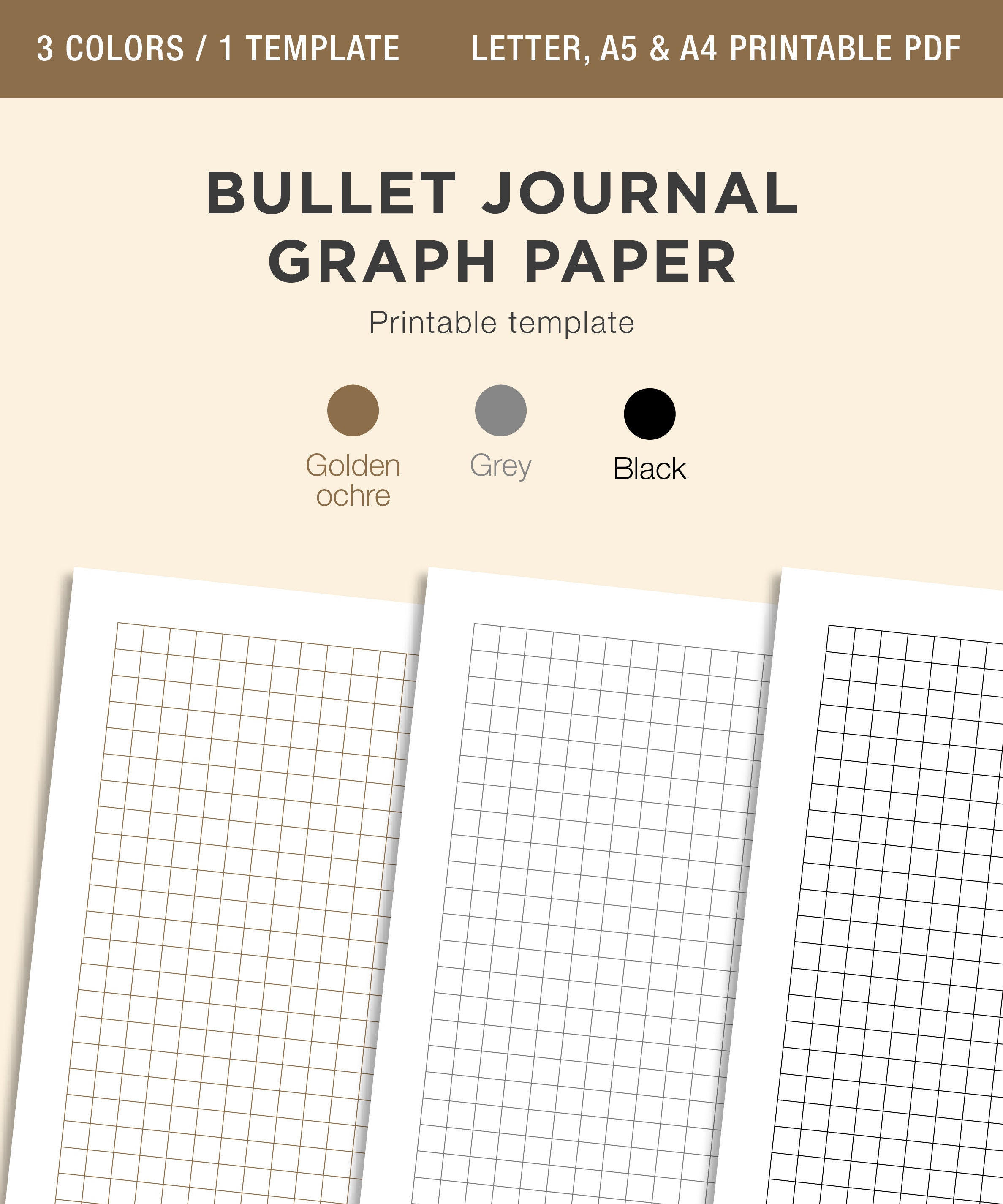 BULLET JOURNAL Graph Paper, Printable Graph Paper Numbered Pages ... BULLET JOURNAL Graph Paper, Printable Graph Paper Numbered Pages ...