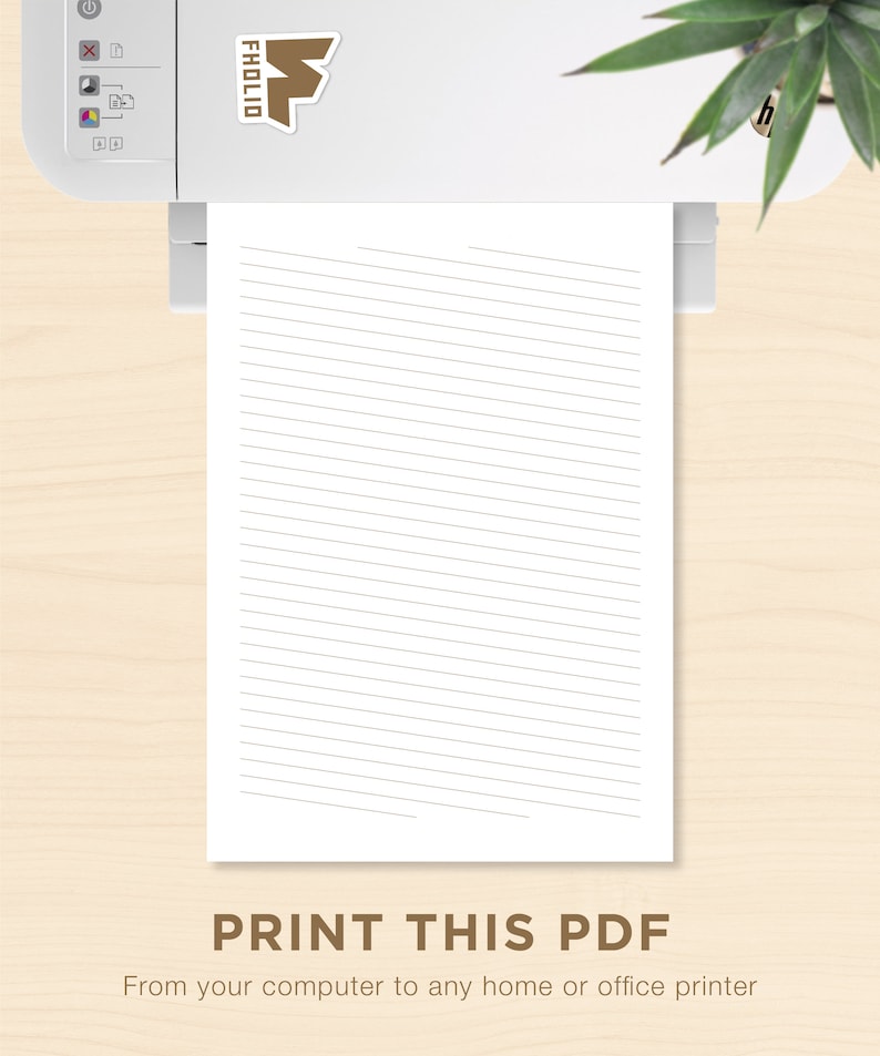 LEFT-HANDED Printable Paper, Slant-ruled Paper, Lefty Printable, Lefty ...