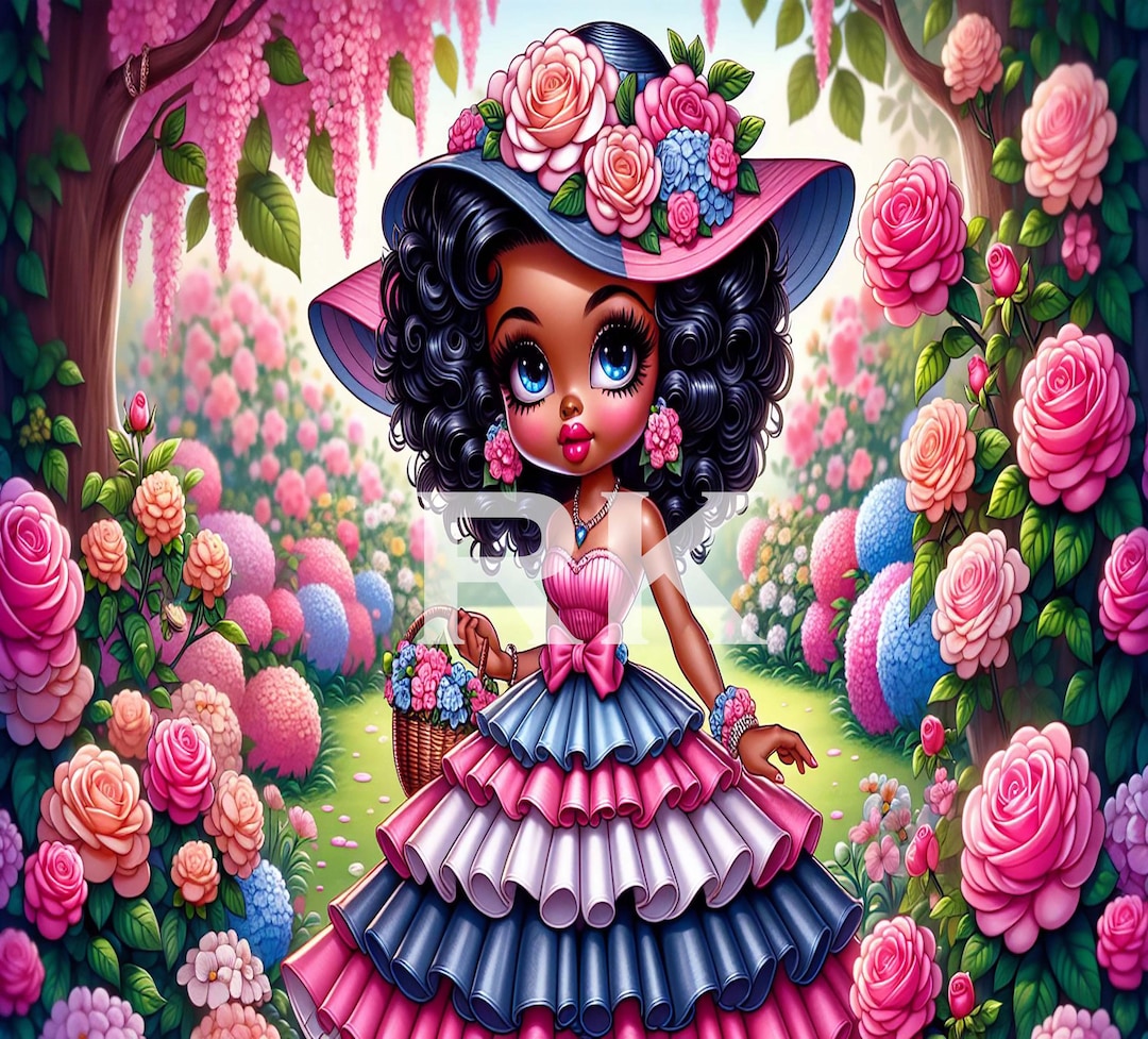 Whimsicle Garden Beauty / Digital Art/ PNG / Sublimation - Etsy