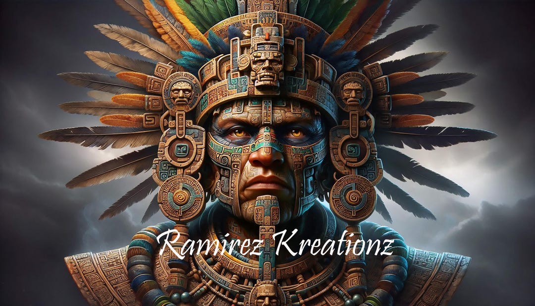 Aztec Emperor / Digital Art / PNG / Sublimation / DTF Print - Etsy