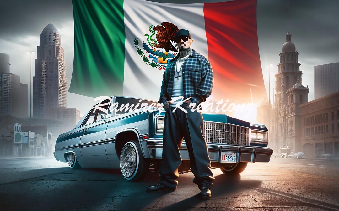 Cholo / Mexico Flag / Latinos Unidos / Digital Art / PNG - Etsy
