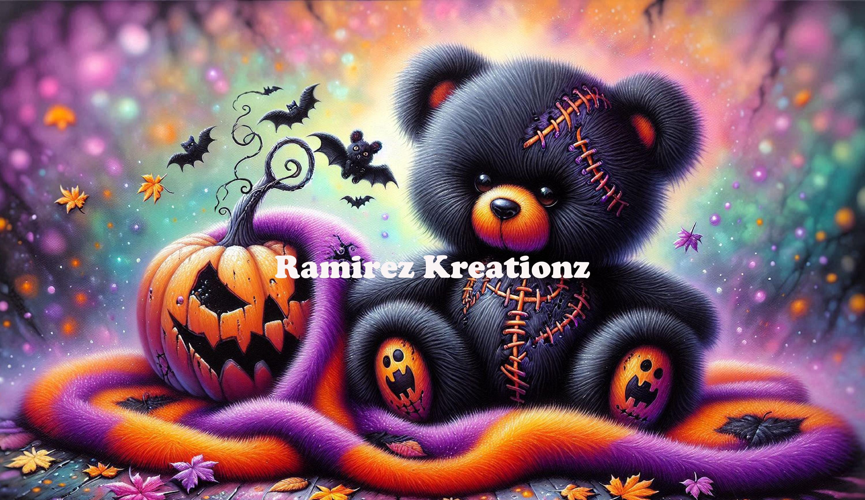 Gothic Halloween Teddy Bear Art, PNG (digital Download) - Etsy