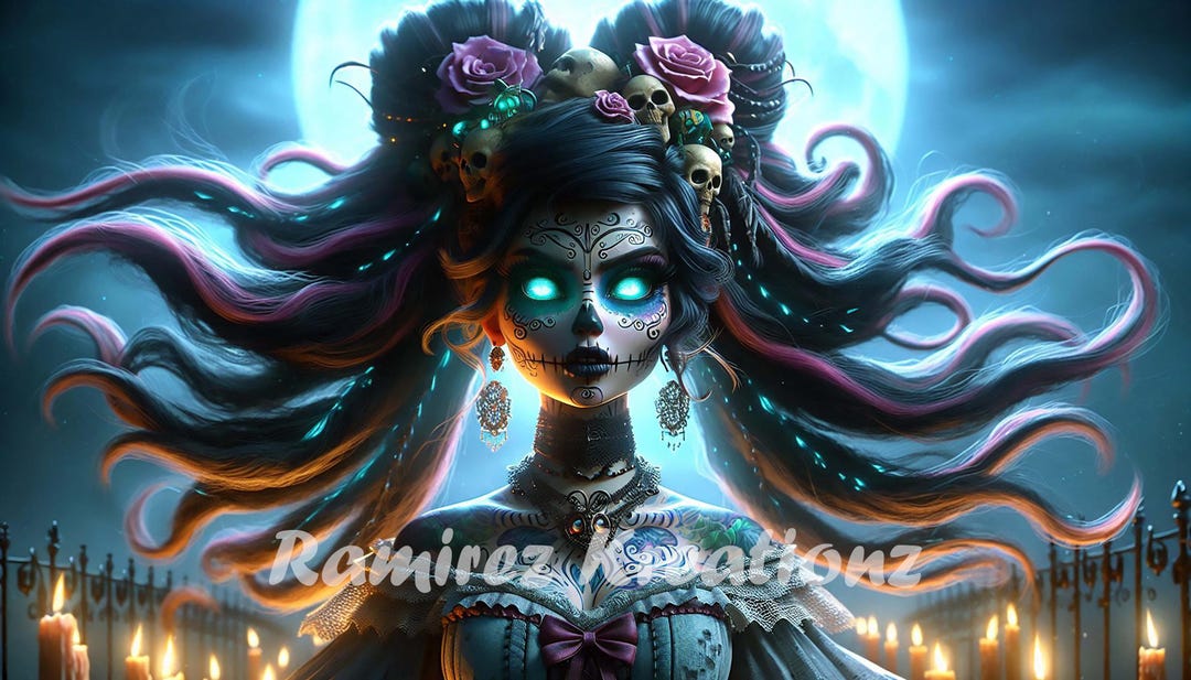 Catrina / Dia De Los Muertos / Day of the Dead / PNG / Digital Art - Etsy