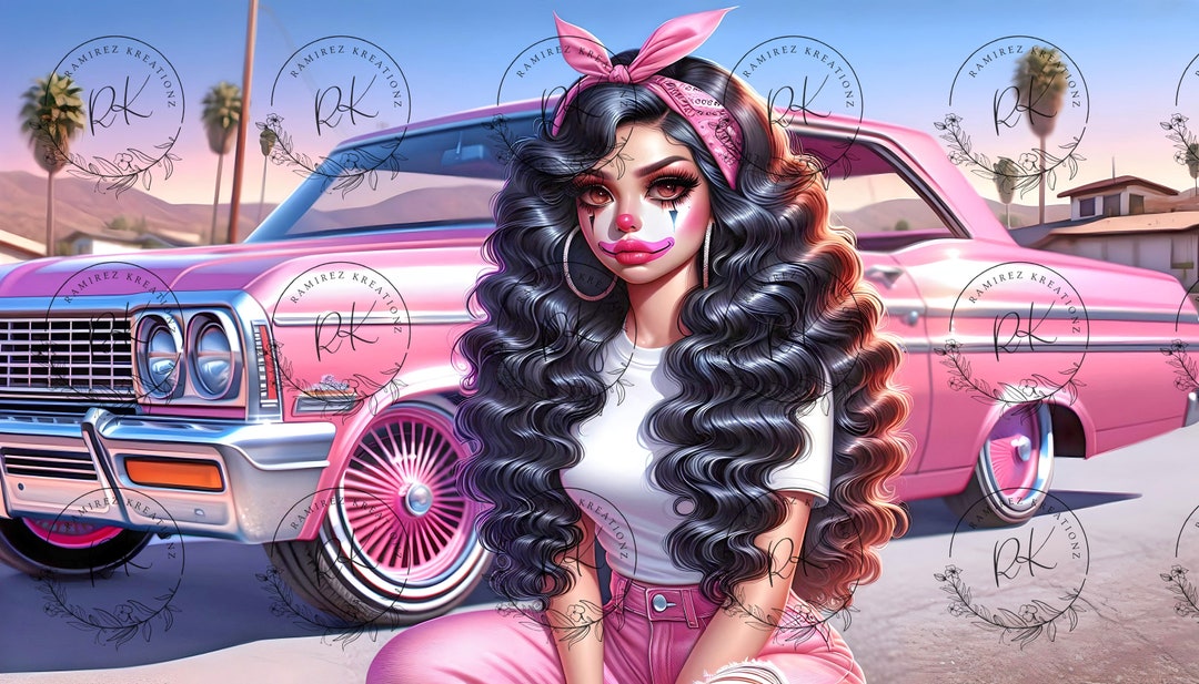 Chola / Chicana / Payasa Chola / Digital Art / Png / Sublimation - Etsy