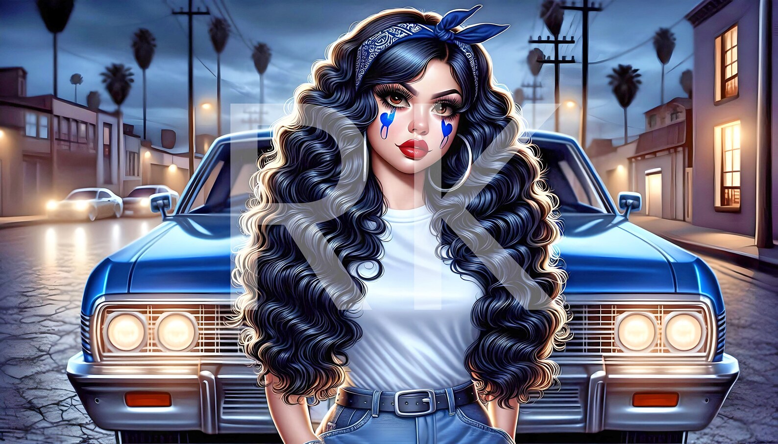 Chola / Digital Art/ Png / Sublimation / Lowrider Theme - Etsy