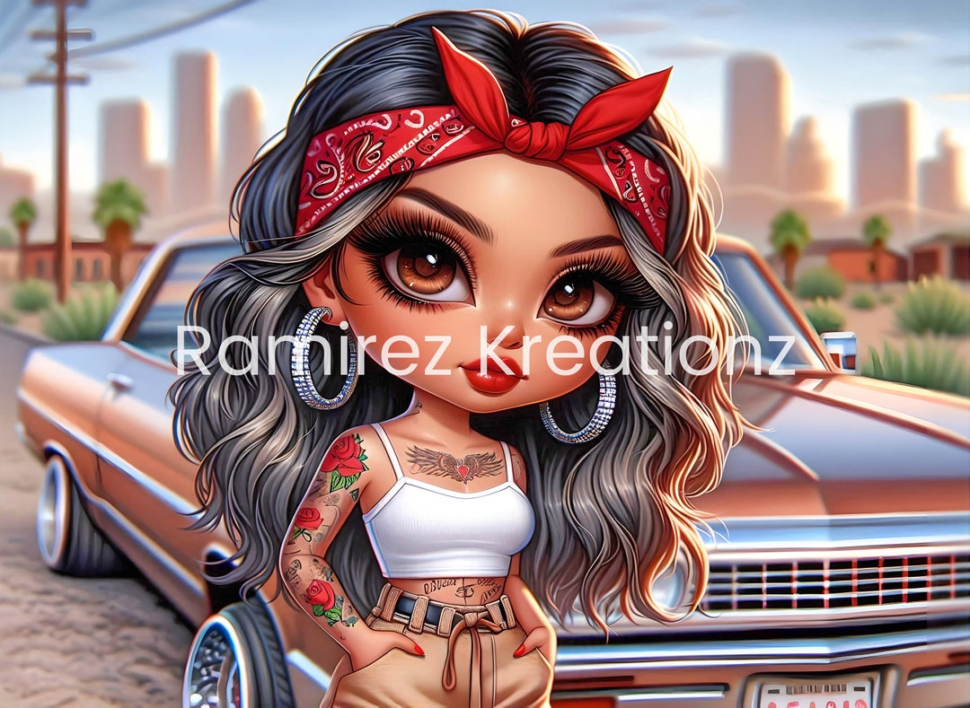 Chibi Chola Tumbler Wrap / Sublimation / PNG / Digital Art - Etsy