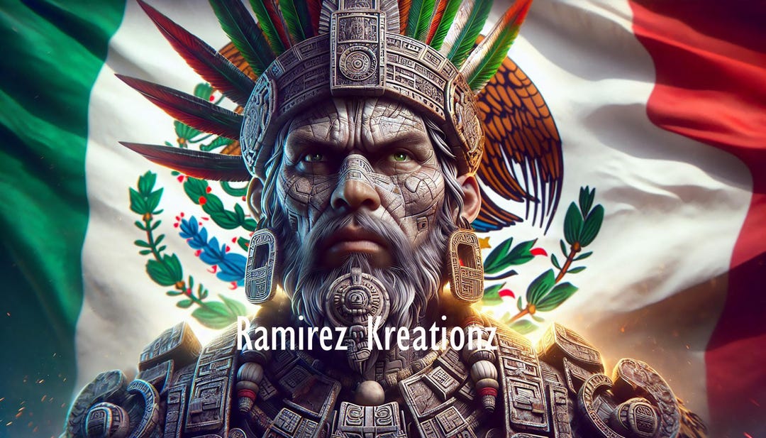 Aztec Warrior / Aztec / Digital Art / PNG / DTF Print - Etsy