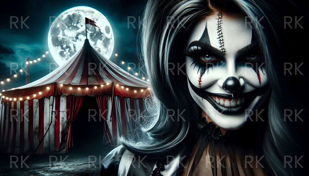 Circus of Horrors / Scary Clown / Horror / Circus / Digital Art / PNG ...