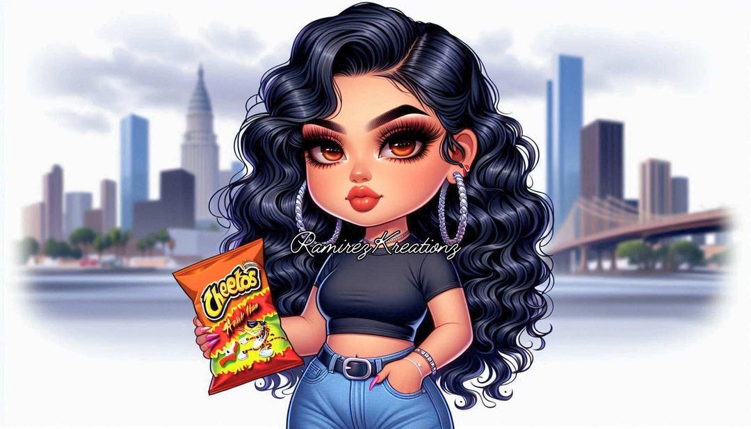 Cheeto Girl / Latina / Hispanic / Digital Art / PNG / Sublimation - Etsy