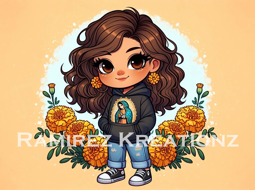 Latina With Mary Hoody / Virgin Mary / Virgen De Guadalupe / Digital ...
