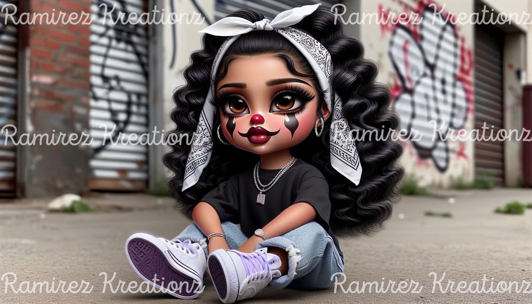 Chibi Sad Chola / Chicana /digital File / PNG - Etsy