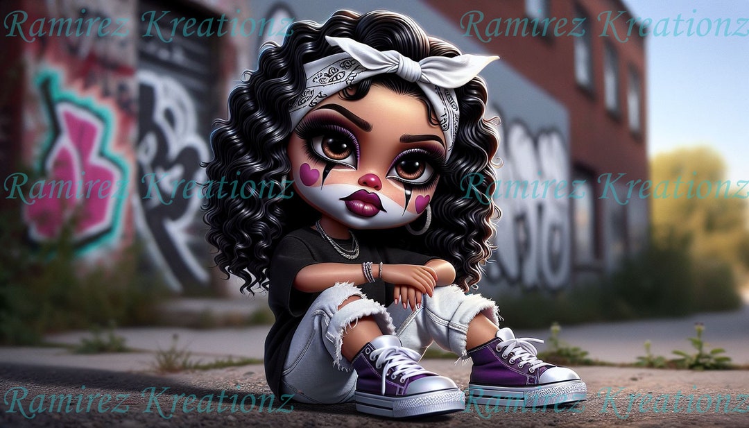 Chibi Chola Digital Png/ Chicana Chola Tumbler Wrap - Etsy