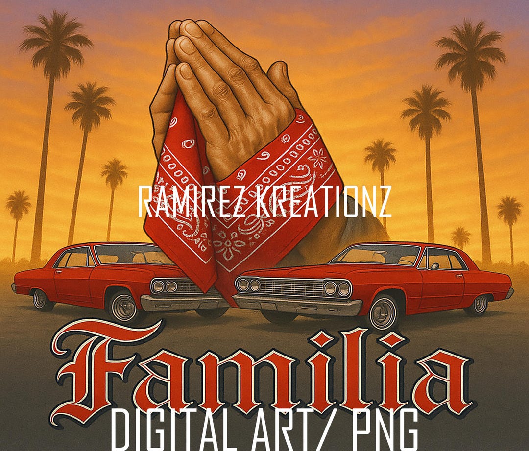 Familia Lowrider Art, Chicano PNG Tumbler Wrap (digital) - Etsy