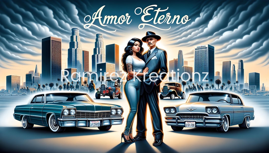 Amor Eterno / Cholo Love / Tumbler Wrap / Digital Art / PNG ...