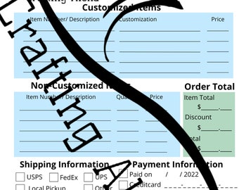 Laser Engraving Order Form - Etsy