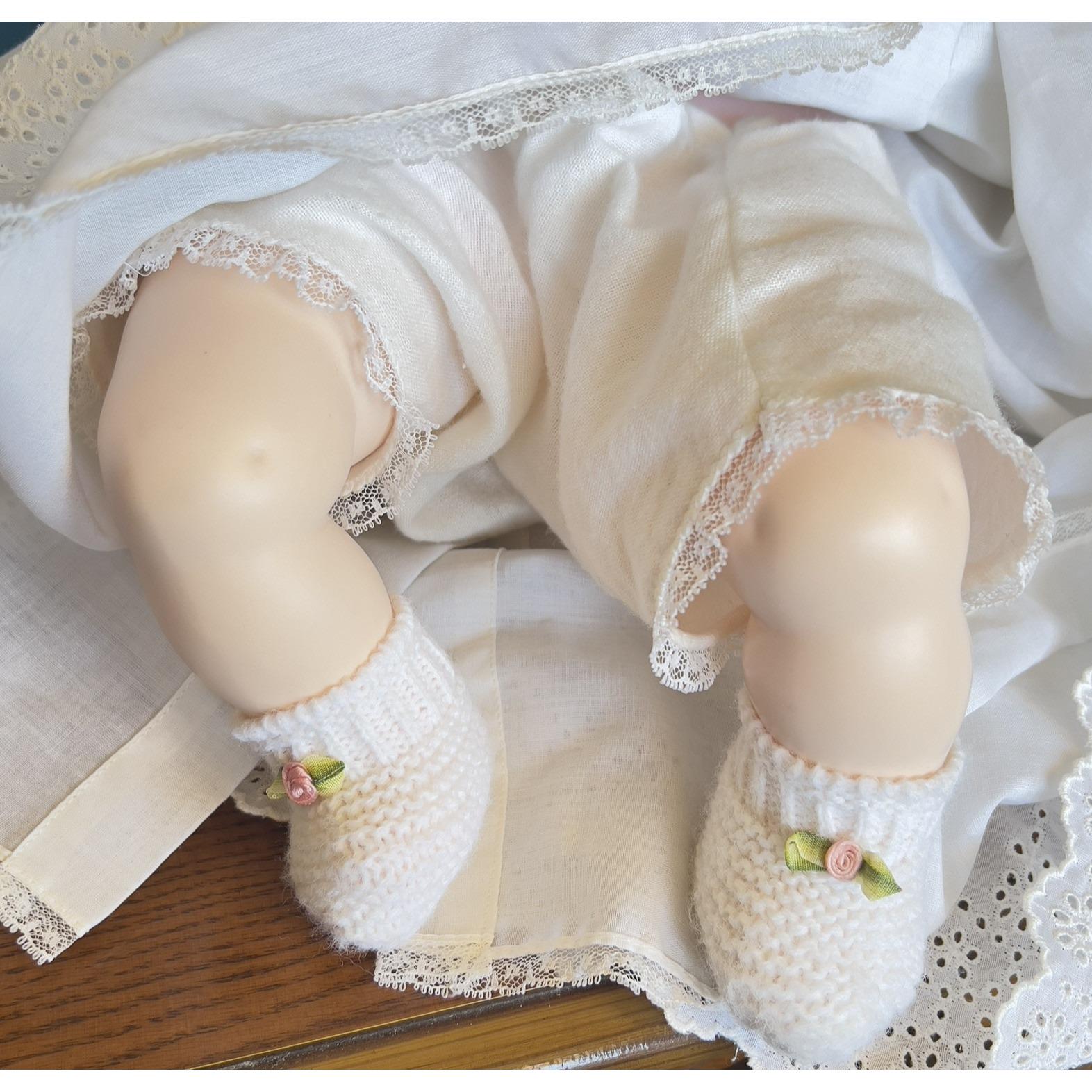 Vintage Madame Alexander Victoria Baby Doll 5760 White Gown Cryer Works ...