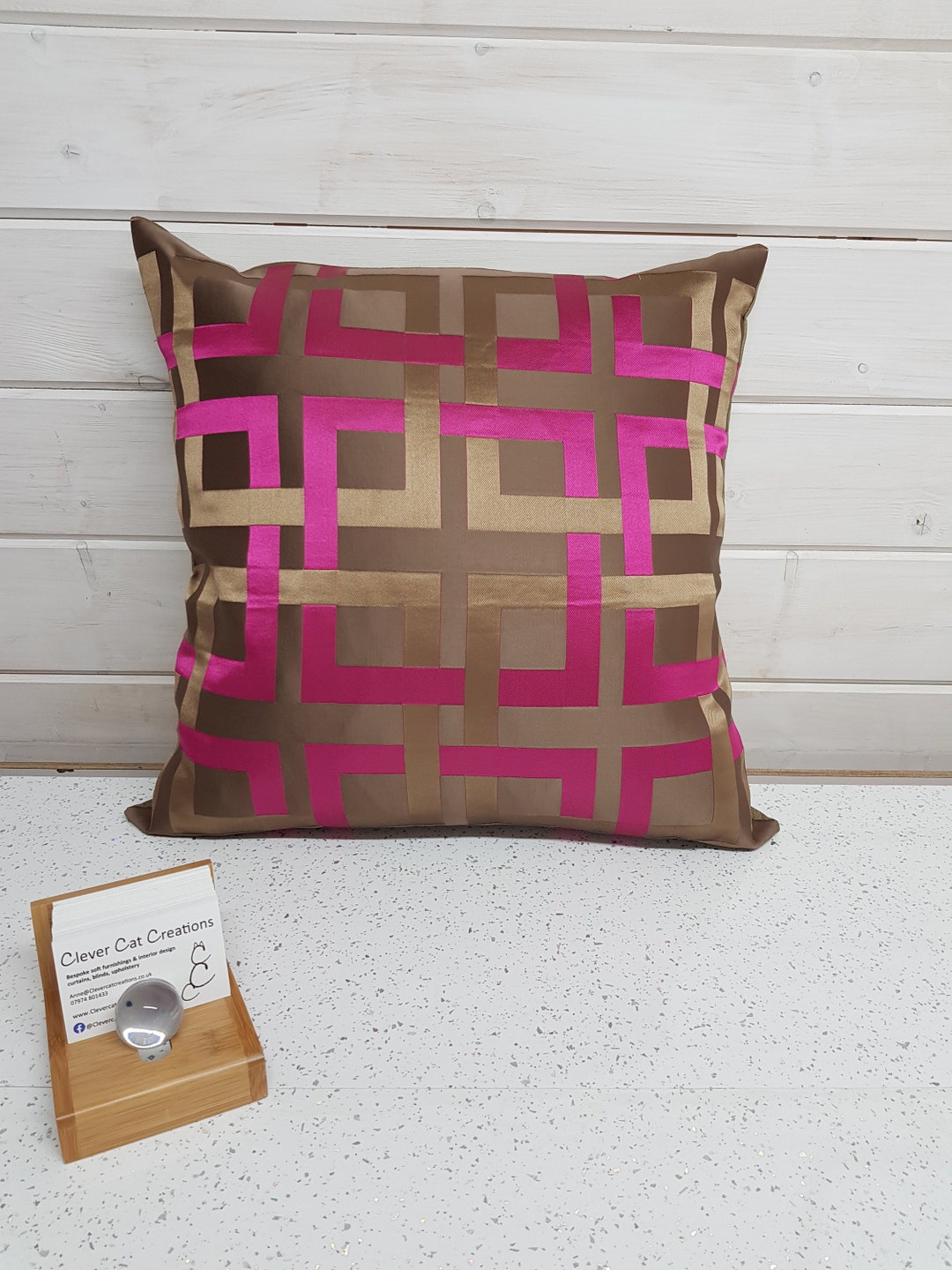 Vintage Hicks Style Geometric Design Cushion - Etsy