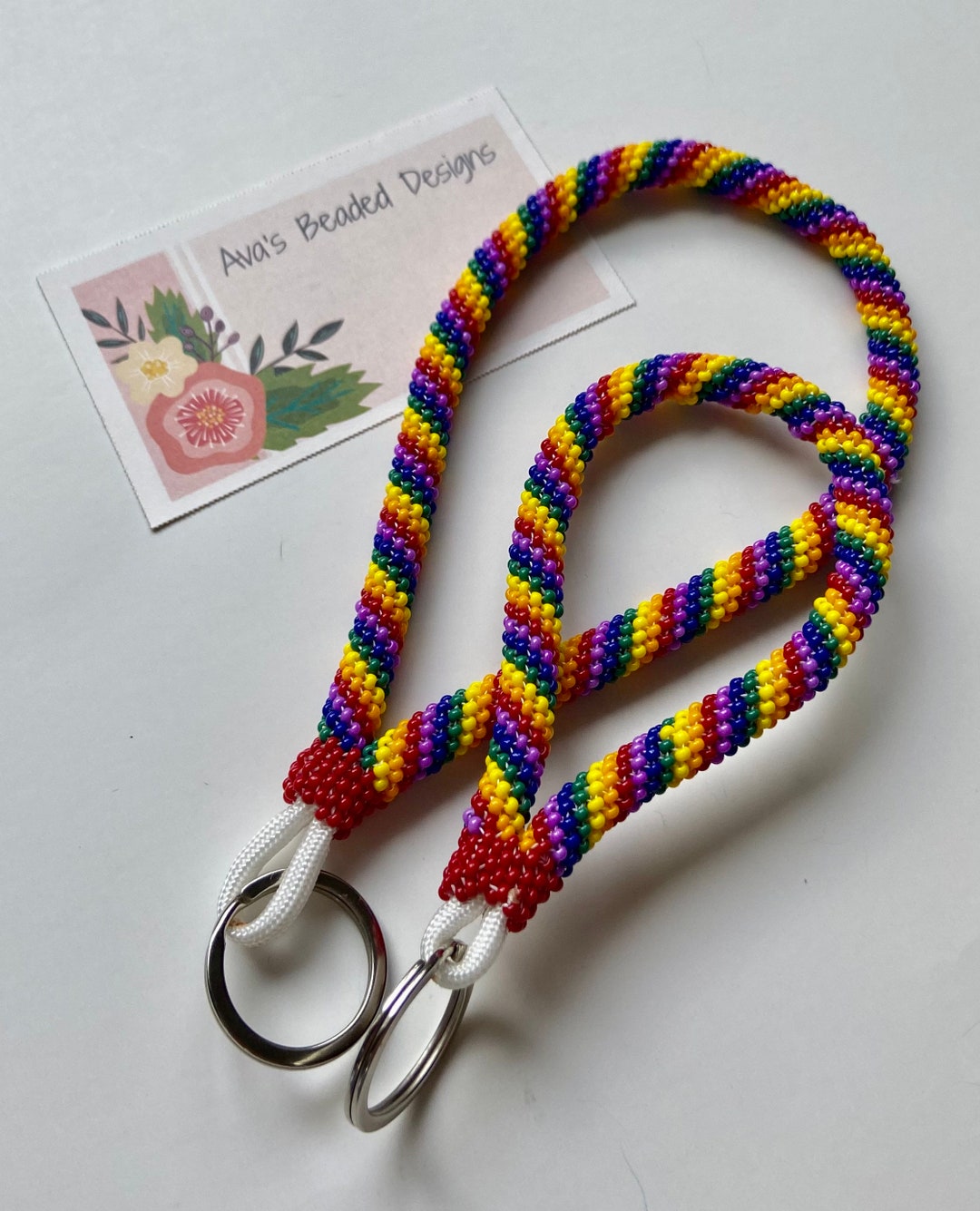 Rainbow Pride Flag Wrist and Mini Wristlet Set - Etsy