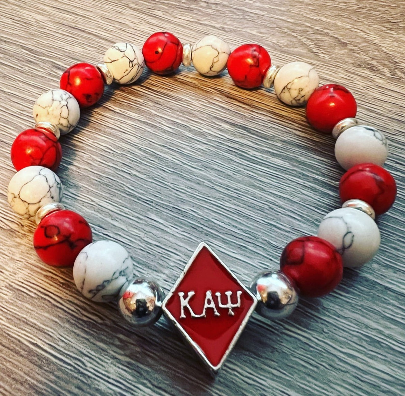 Kappa Alpha Psi Beaded Bracelet - Etsy