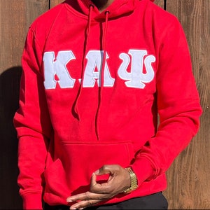 Kappa Alpha Psi Red White Hoodie - Etsy