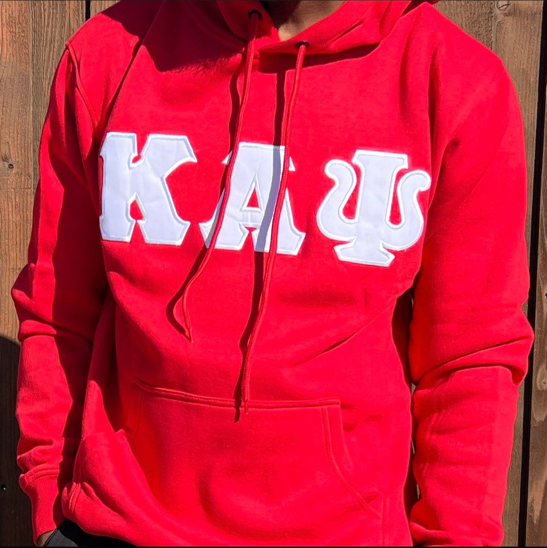 Kappa Alpha Psi Red White Hoodie - Etsy