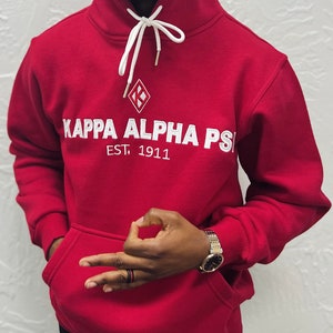 Kappa Alpha Psi Floating K Premium Red Hoodie - Etsy
