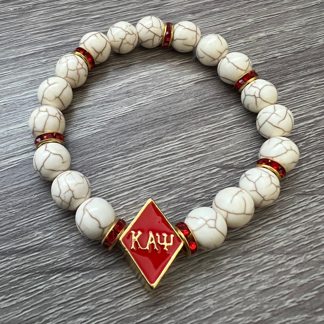 Kappa Alpha Psi Beaded Bracelet - Etsy