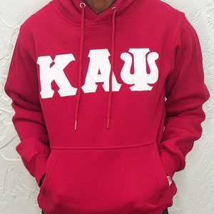 Kappa Alpha Psi Red White Hoodie - Etsy