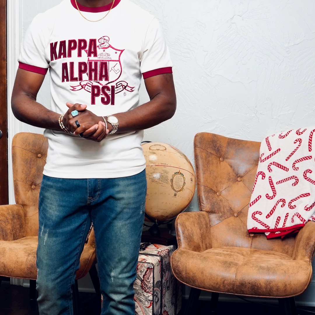 Kappa Alpha Psi Embroidery Coat of Arms Short Sleeves Cream T Shirt - Etsy