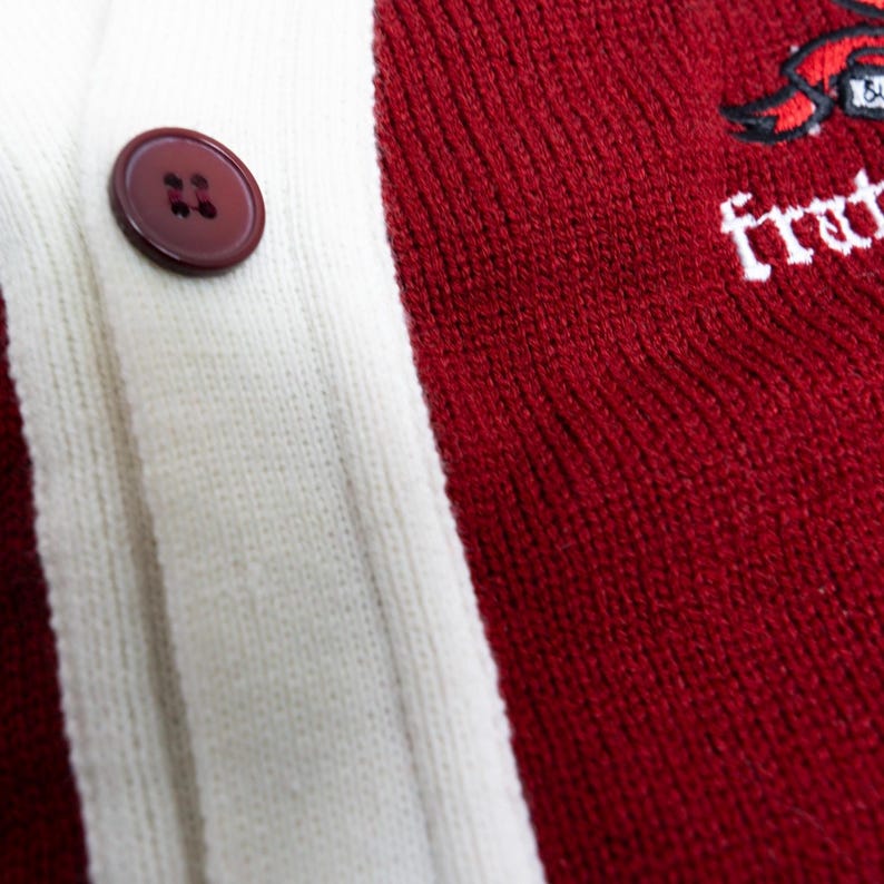 Kappa Alpha Psi Original Crimson and Cream Cardigan - Etsy