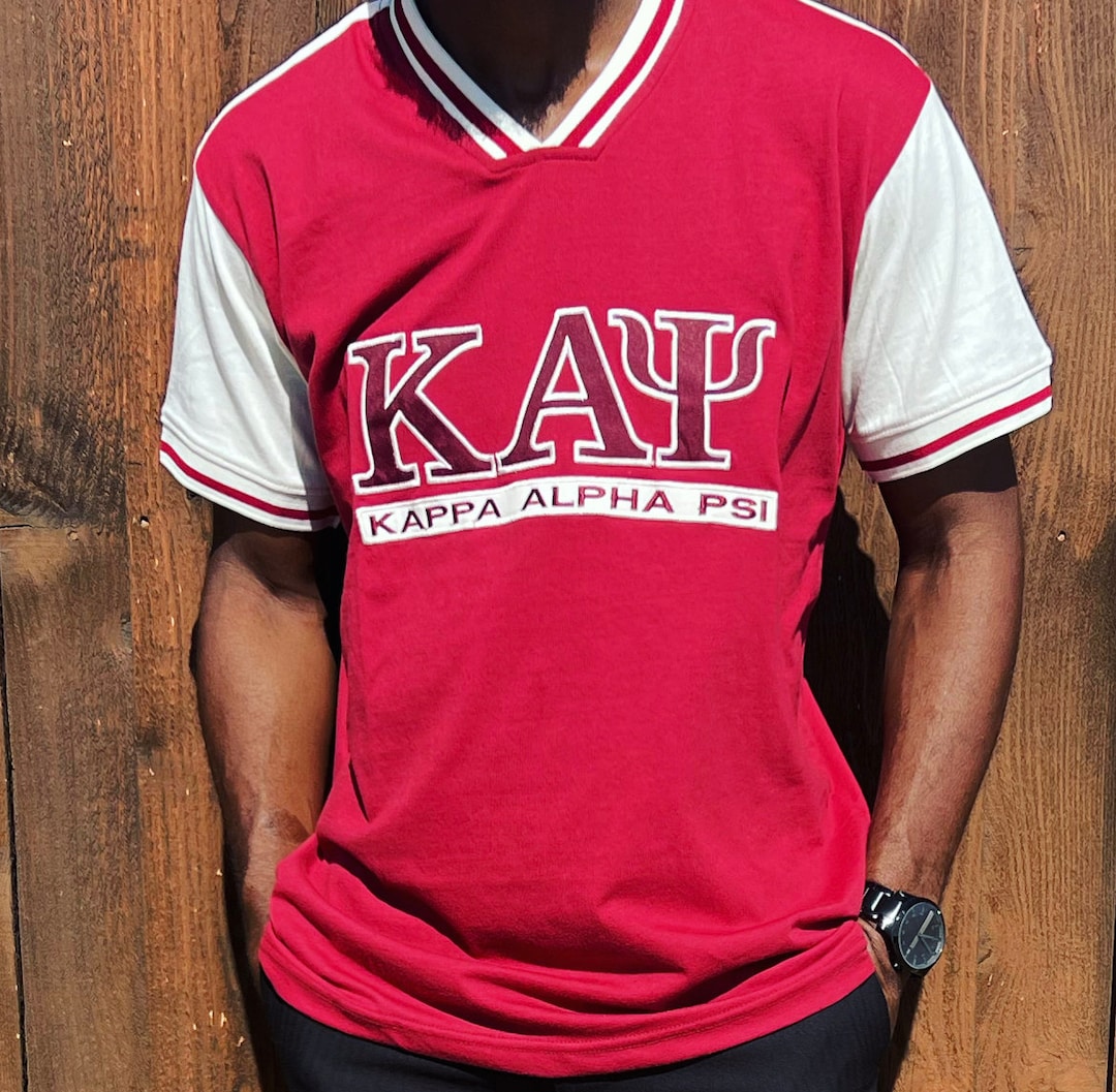 Kappa Alpha Psi Embroidery T Shirt Crimson/ Cream - Etsy