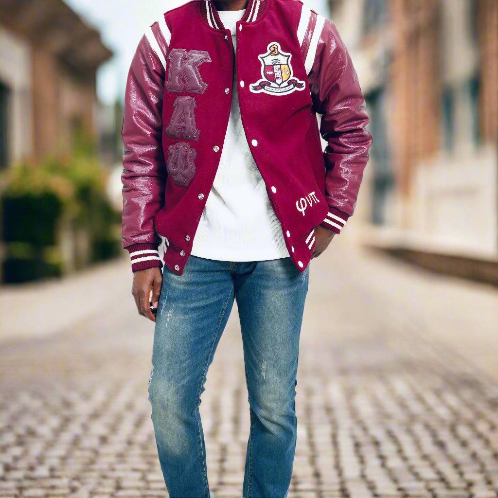 Kappa Alpha Psi Crimson Letterman Jacket - Etsy