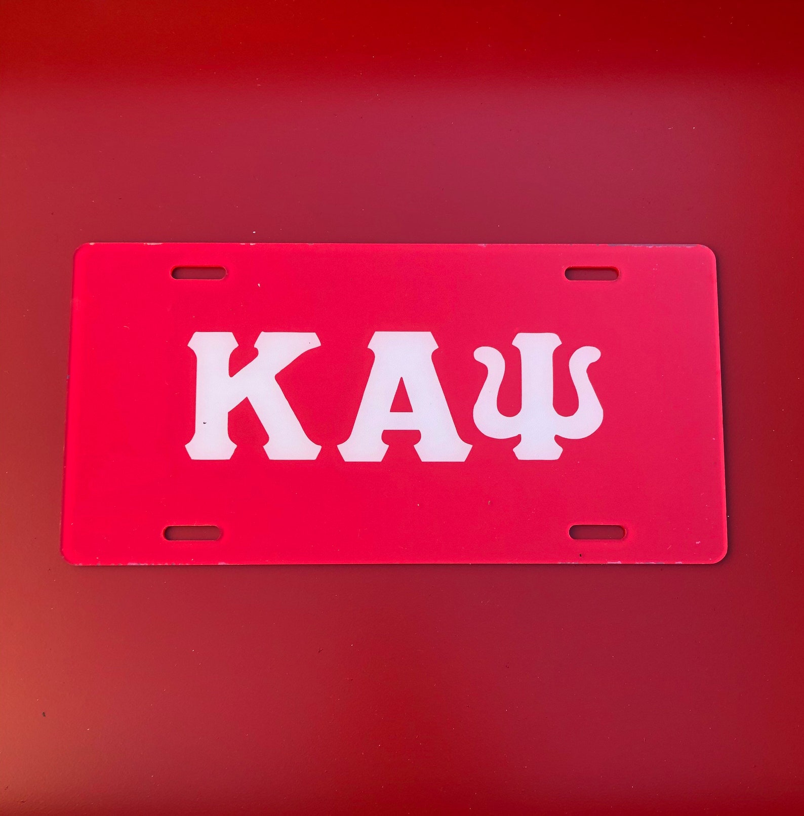 Kappa Alpha Psi License Plate Frame - Etsy