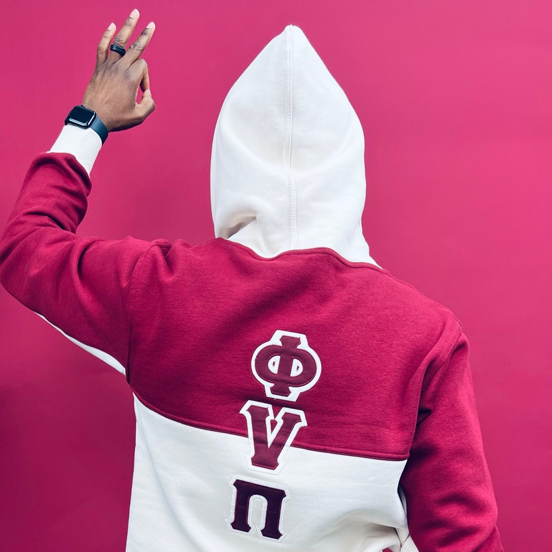 Kappa Alpha Psi “phi Nu Pi” Hoodie - Crimson & Cream - Etsy