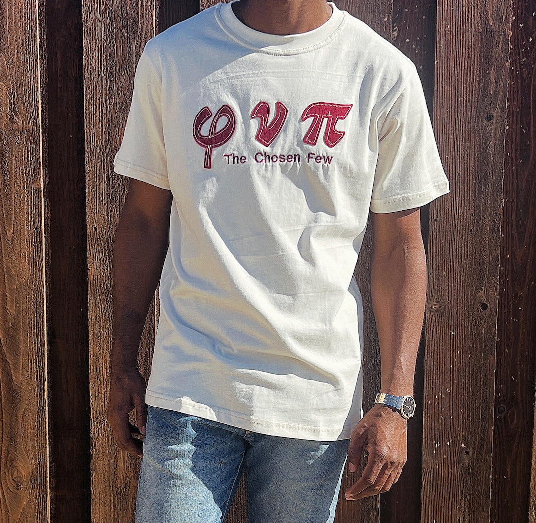 Kappa Alpha Psi “phi Nu Pi” Embroidery Crimson & Cream T- Shirt - Etsy