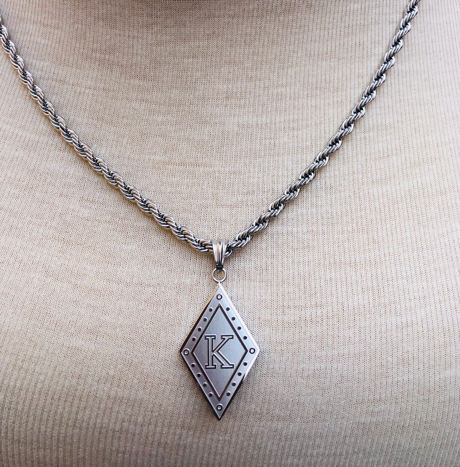 Kappa Alpha Psi Jewelry/ Necklace Silver | Etsy