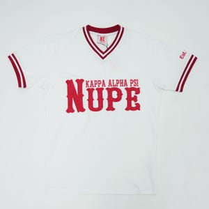 Kappa Alpha Psi Embroidery NUPE Short Sleeves White & Red T Shirt - Etsy
