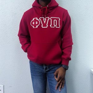 Kappa Alpha Psi Dark Red “phi Nu Pi” Hoodie - Etsy