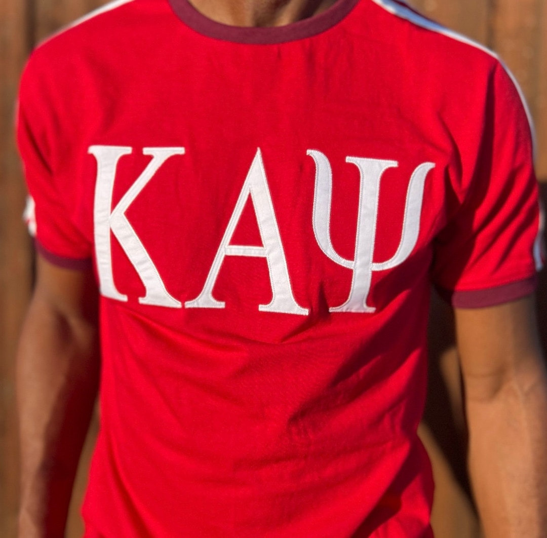 Kappa Alpha Psi Single Embroidery T Shirt - Red/ Wht - Etsy