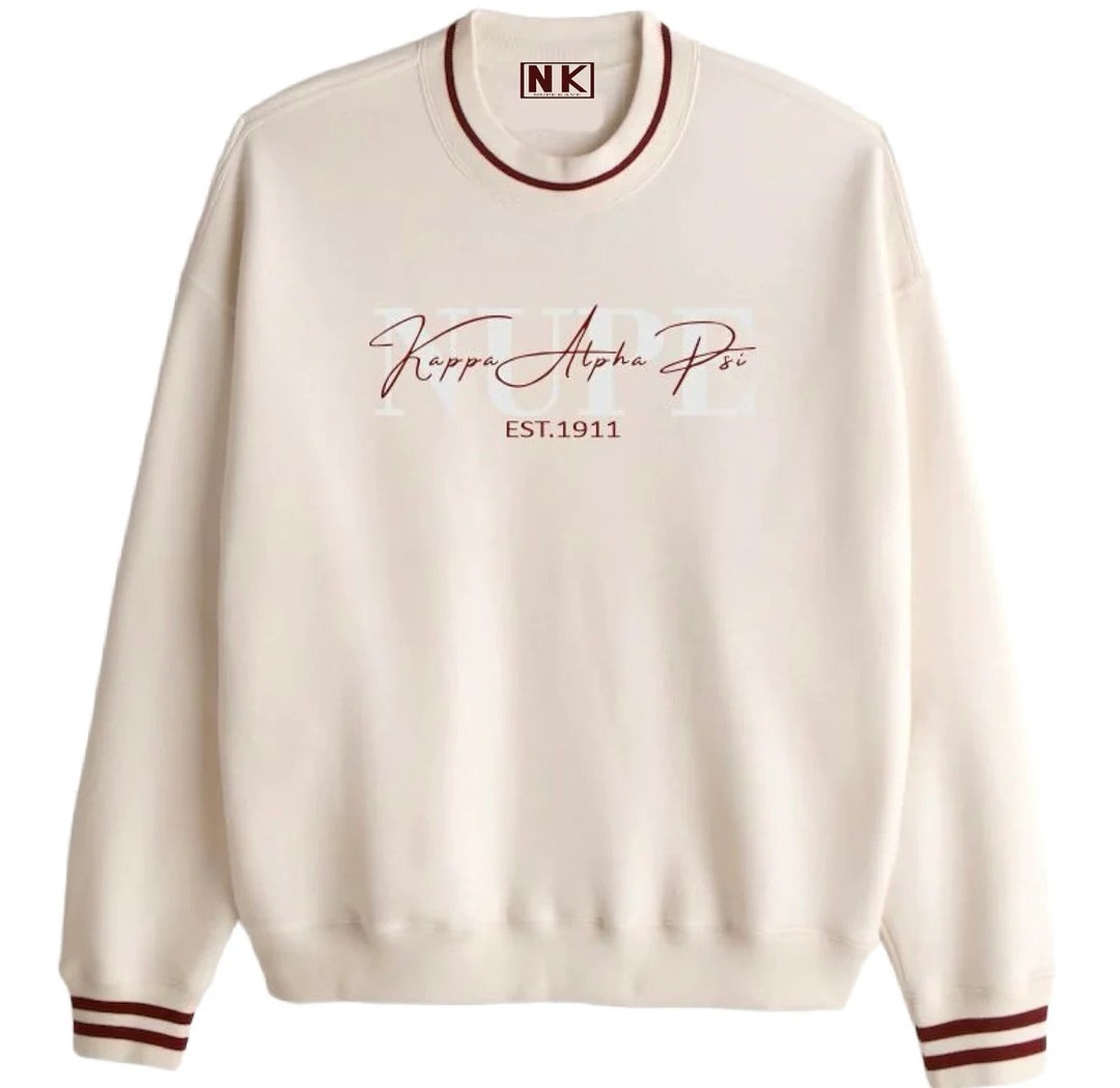 Kappa Alpha Psi Cream Embroidery Sweater - Etsy