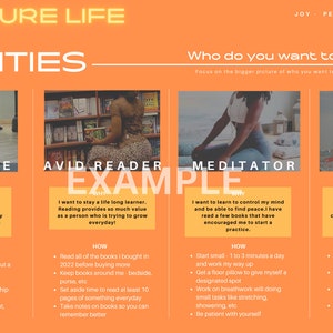 NEW, UNIQUE 2023 Vision Board CANVA Template for Planning and ...