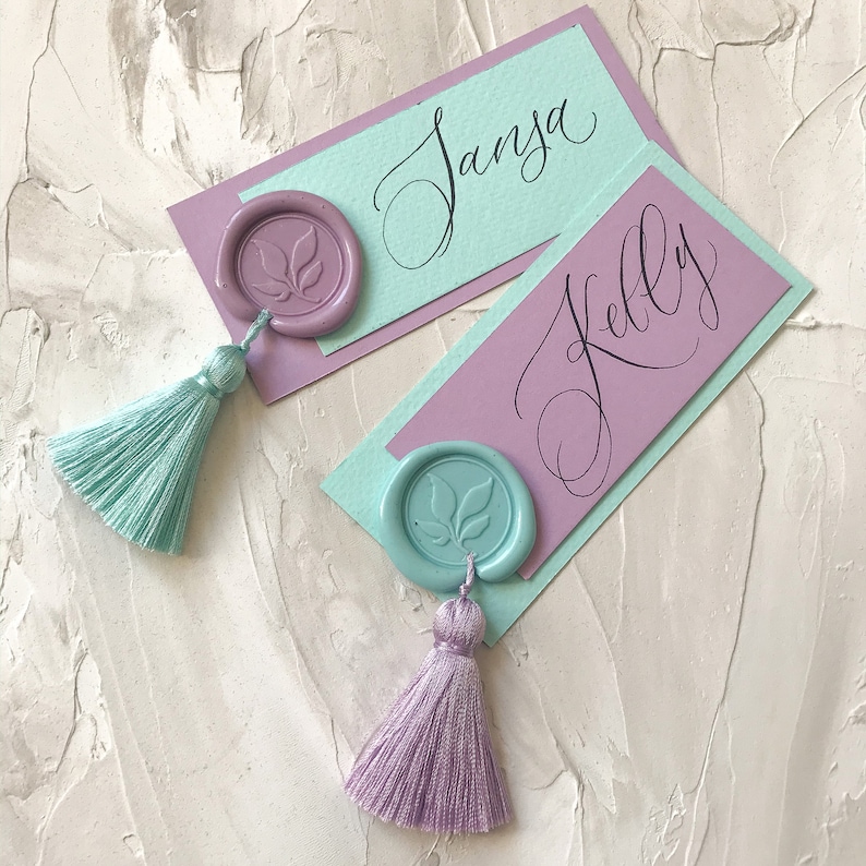 Calligraphy Place Cards for Weddings & Events, Custom Handwritten ...