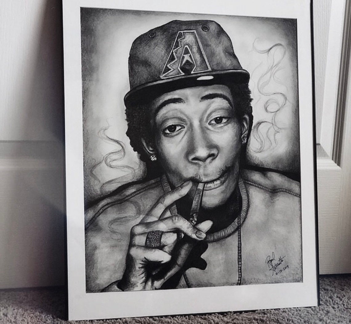 Wiz Khalifa Art Print - Art by Raquel Antoinette - Etsy