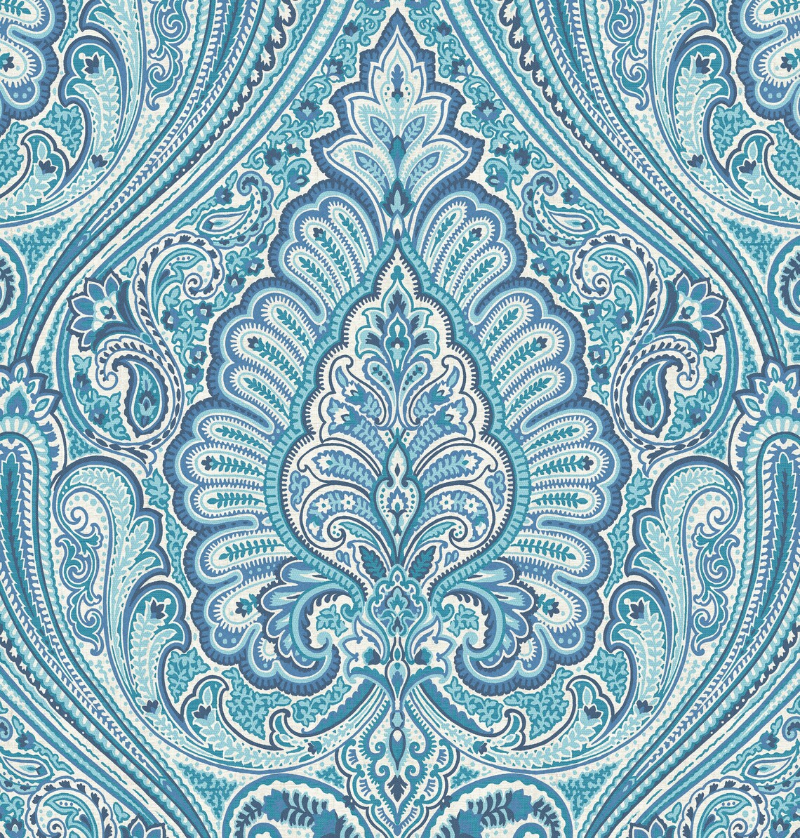 Damask Paisley Wallpaper 'bohemia' / Designer Wallpaper / Decorative ...