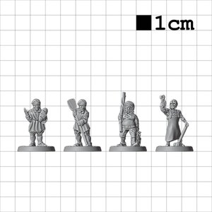 Villagers Set 1 | 28mm Fantasy Scenery for Dnd, RPG and Wargaming - Etsy